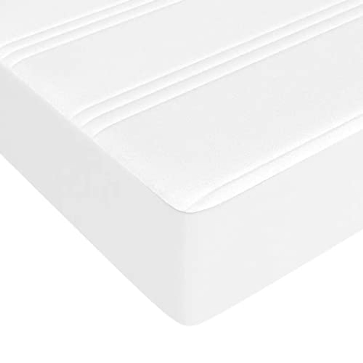 vidaXL Pocket Spring Bed Mattress White 39.4"x74.8"x7.9" Twin Faux Leather
