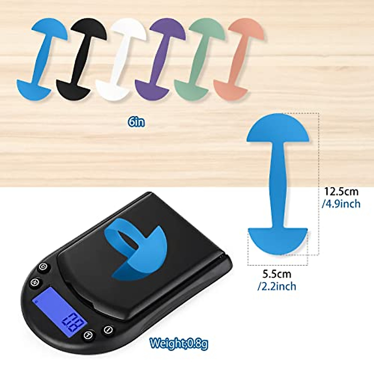 GENERAL ARMOR 6 Pcs Phone Grip,Phone Holder for Hand - Small, Light and Discreet Cell Phone Finger Holder, Phone Strap Compatable with iPhone, Galaxy, Smartphone, and Cell Phone (Mix)