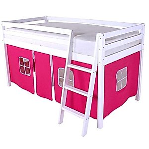 HLS Pink Design Curtain Set for Midsleeper Cabin Bed