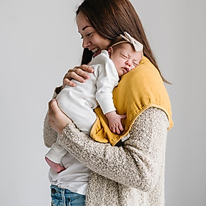 Natemia Muslin Burp Cloths for Baby Boys and Girls - Super Absorbent Baby Burp Cloths, Viscose Derived from Bamboo Cotton Baby Washcloths, 3-Pack Neutral Burp Cloths for Newborn, 21" x 11"