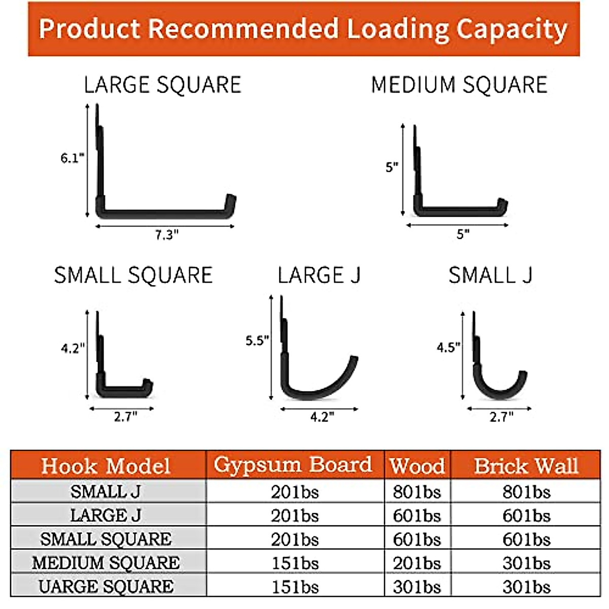 NETWAL Garage Hooks 10 Pack Storage Organization, Heavy Duty Wall Mount Steel Hook for Organizer Power Tools, Ladders,Bicycles,Garden Black