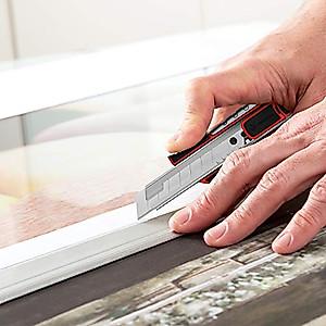 ORIENTOOLS Utility Knife Box Cutters Retractable 2-Pack Set, Snap Knife, Rust-proof Zinc Alloy Body for Heavy Duty Office, Home, Hobby for Cutting Boxes, Carpet, Rope