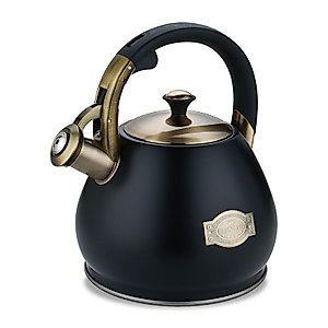 Tea Kettle Stovetop Whistling Kettle Teapot, 3Quart Tea Pot Stainless Steel Teakettle for Stove Top with Heat Proof Ergonomic Handle