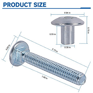 Fuoequl Trailer Hasp Bolt Kit for Trailer Cam Action Hasp