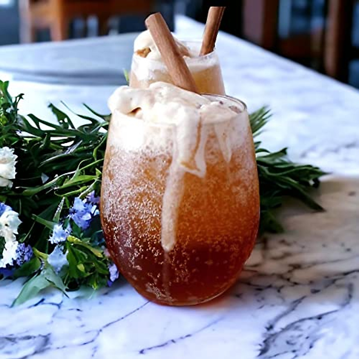 24 piece Stemless Unbreakable Crystal Clear Plastic Wine Glasses Set of 24 (12 Ounces)