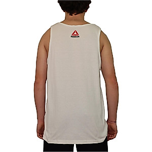 Reebok Mens Las Vegas, NV 1993 Tank Top, White, Large