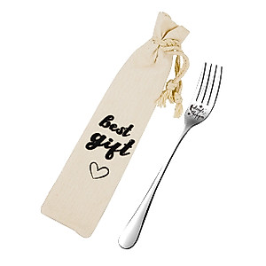 Funny Cute Dinglehopper Engraved Stainless Steel Fork, Dingle Hopper Fork for Friends Sister Kids Girls Women Birthday Christmas Gift