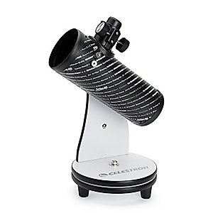 Celestron – 76mm Classic FirstScope – Compact and Portable Tabletop Dobsonian Telescope – Ideal Telescope for Beginners – Features Notable Astronomers and Scientists – BONUS Astronomy Software Package