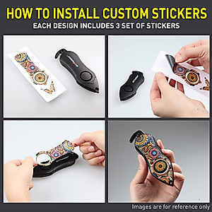 Stinger Personal Alarm Keychain Emergency Tool, Safety Panic Alarm Siren, Seat Belt Cutter, Glass Breaker, Security Device for Women Men Kid, Design in USA (Pink Marble)