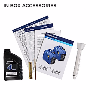 Westinghouse Outdoor Power Equipment 2200 Peak Watt Super Quiet & Lightweight Portable Inverter Generator, Gas Powered, Parallel Capable, Long Run Time