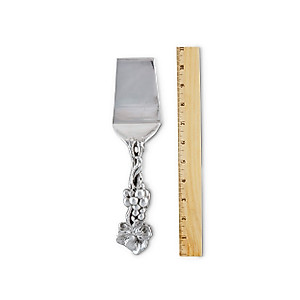 Arthur Court Metal Pie/Cake/Lasagna Server Grape Pattern Sand Casted In Aluminum With Artisan Quality Hand Polished 10.75 Inch Long Spatula