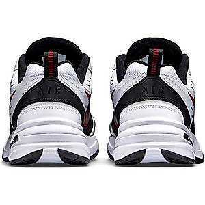 Nike Men's Air Monarch IV Cross Trainer, White/Black, 9.5 Regular US