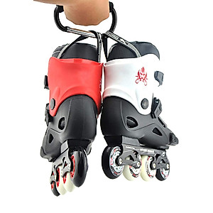 Baby Stroller Hooks Clips,Mommy Hook Stroller Accessory Clip,2Pcs Universal Mom Strollers Diaper Storage Bag Hooks Wallet Shopping Bags Spring Snap Keychain Clip Hook D Ring Spring Clips(Black)