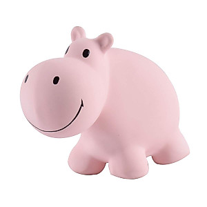 Tikiri Hippo Natural Rubber Teether Rattle N Bath Toy, 1 EA
