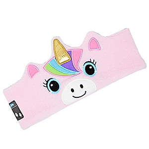 CozyPhones Over The Ear Headband Headphones - Kids Wireless Headphones Volume Limited with Thin Speakers & Super Soft Fleece Headband - Pink Unicorn