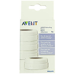 Philips AVENT BPA Free Classic Bottle Screw Rings, 4-Pack