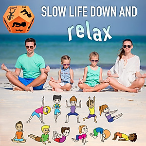 Covelico Kids Yoga - Fun Yoga Dice for Kids Yoga Game. Play Therapy Toys - Calming Yoga for Kids & Yoga for Toddlers, Roll and Play Creative Yoga Games for Kids with Kids Yoga Toys & Yoga Kids Props