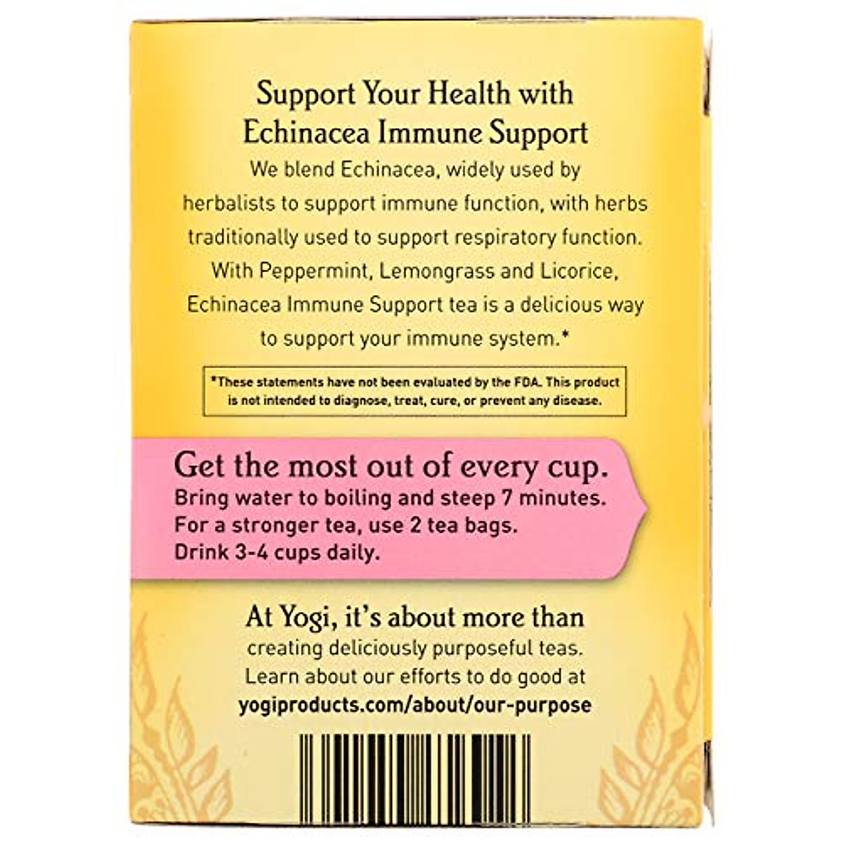 Yogi Tea, Echinacea Immune Support, 16 Count