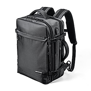 SANWA 15.6-inch Laptop Computer Backpack with USB Charging Port, Water Resistant, Anti Theft Business Briefcases, Shoulder Bag Handbag, Compatible with MacBook Dell Notebook, School, for Men/Women