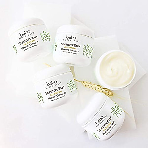 Babo Botanicals Sensitive Baby Fragrance-Free All Natural Healing Ointment - 99% Organic & 1% Colloidal Oat - Steroid-Free - NSF Certified - For Eczema, Irritated/Itchy Skin - Face, Body, Diaper Area