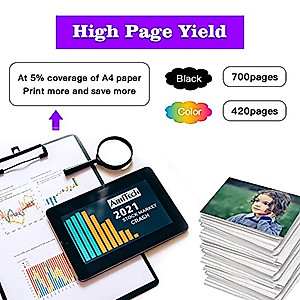 ARTITECH Replacements for Kodak 10XL 10B 10C Compatible Ink Cartridge (4 Black, 2 Color) Use for Kodak 5100 5300 5500 ESP3250 ESP5250 ESP3 ESP5 ESP7 ESP9 Hero 7.1, 9.1 Printers