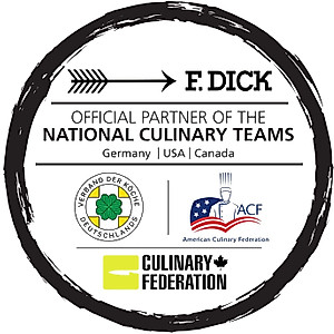 F. DICK – 1905 Santoku - Classic asian kitchen knife with 7.1" blade & 56 HRC - Ideal for meat & vegetables - Ultra sharp - Stainless steel - Ergonomic handle - High carbon