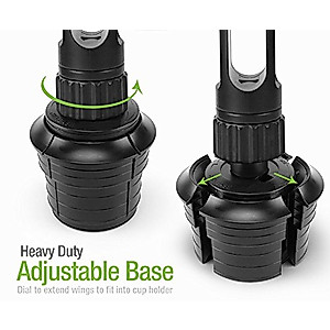 ChargerCity Xtreme Tablet Drinks Beverage Cup Holder Mount w/10inch Long Arm & 360º Swivel Adjust for All 7"-12" Screen Tablet Like iPad PRO Air Mini Galaxy Tab Surface Pro/Book