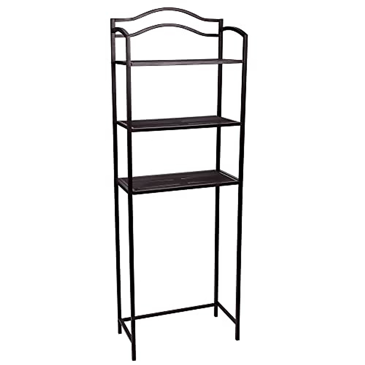 Household Essentials 3-Tier Over the Toilet Storage Shelf, Espresso Brown
