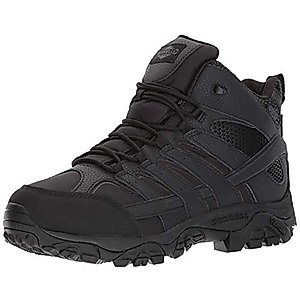 Merrell Men's Moab 2 Mid Tactical Waterproof Military Boot, Black, 11.5
