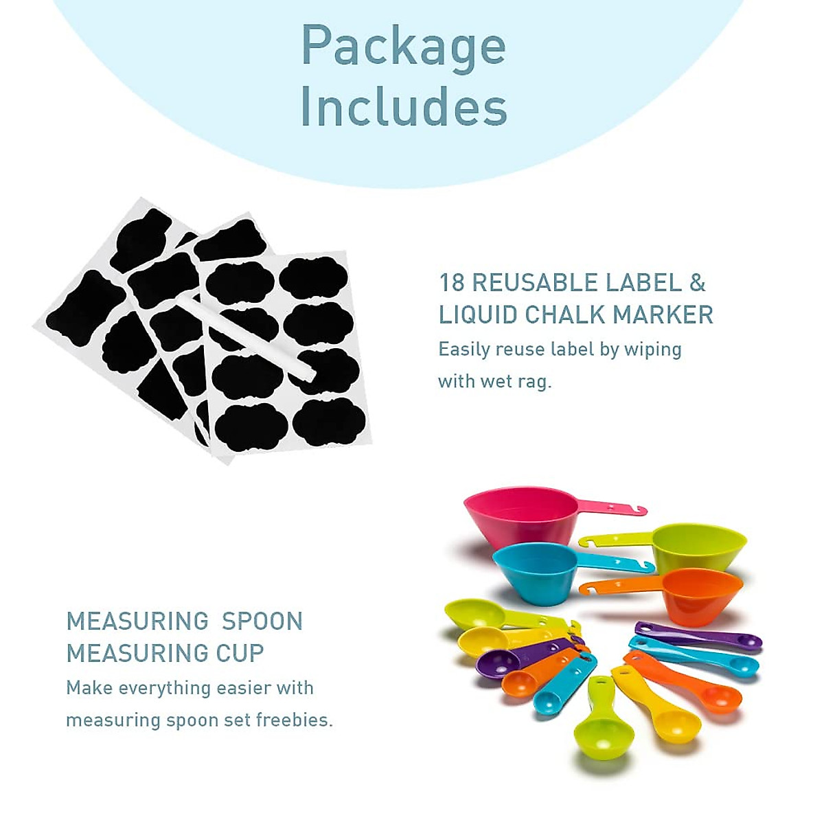 LARGE Airtight Food Storage Containers 30 PC with Lids I Plastic Kitchen & Pantry Organization Containers BPA Free Ideal for Spaghetti, Flour, Rice, Oats, Cereal & Sugar + Marker & Labels