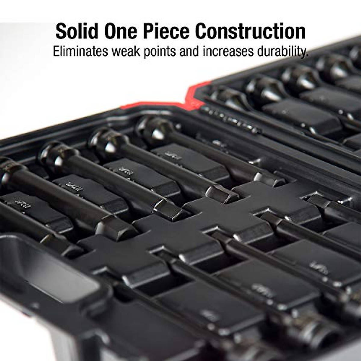 Sunex 2637L, ½" Drive, 6" Long Master Impact Hex Driver Set, 20Piece, SAE/Metric, 1/4" - 3/4", 6mm - 19mm, Cr-Mo Steel, Heavy Duty Storage Case, Meets ANSI Standards