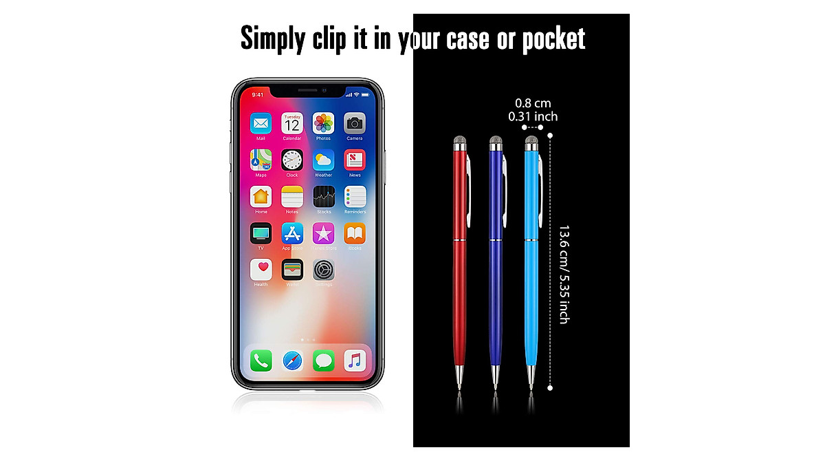 Outus 12-Pack Stylus Pens for All Touch Screens