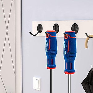 InPower Magnetic Screwdriver Set, 8 Pcs Phillips Head Screwdriver and Flat Head Screwdriver, Includes 4 Slotted and 4 Phillips Screwdrivers for Home Repair, Improvement, Craft