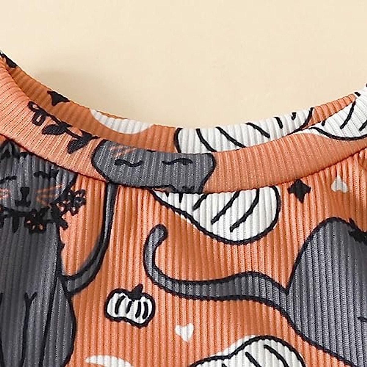 Infant Halloween Sweatshirts Oversized Shirts Oversized Waffle Knit Sweater Bodysuit Pullover Infant Halloween Onesie