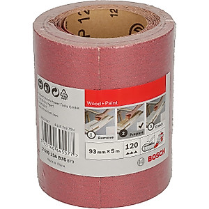 Bosch Sanding roll Red 93 mm x 5 m, Set 2609256B76