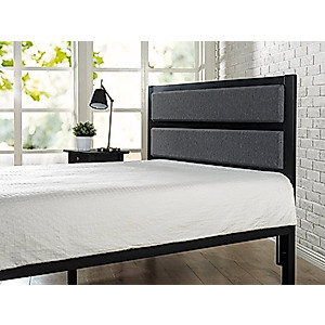 Zinus Viola Modern Studio Upholstered Metal Headboard, Full / Queen