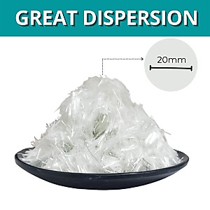 1 Quart Fiberglass Filler (3/4") with Great Dispersion, Premium Fiberglass with Super Strength, Multi-Purpose Fiber Glass for Countertop, Basements Floors, Fireplace Surrounds, Etc. - by TITGGI