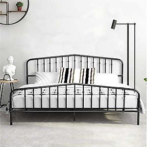 K/A Metal Smart Base Bed Frame/Platform Bed Frame/No Box Spring Needed/Sturdy Steel Frame/Underbed Storage, Queen,Full Size Platform Bed Frame,keesta Bed Frame,Full Bed Frame (Black)