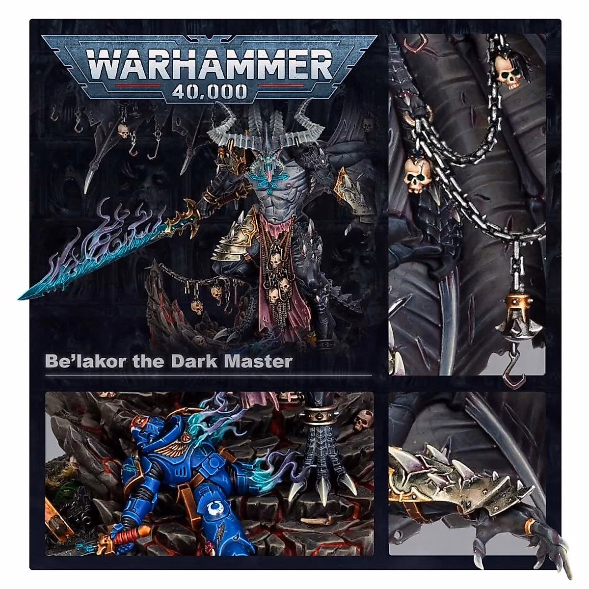 Games Workshop Slaves to Darkness Be'lakor Warhammer Age of Sigmar model building figure