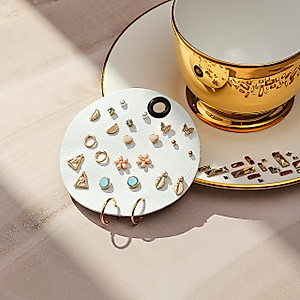 titanium Aboutdaisy 12 Pairs Acrylic Stud Set Earrings for Women, Diverse Colorful Hypoallergenic Fashion Jewelry for Special Moments Christmas Valentines Mother's day Gift