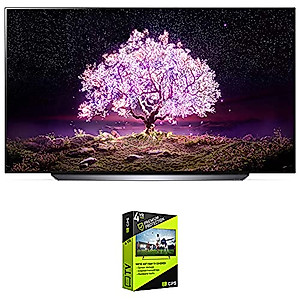 LG OLED65C1PUB 65 Inch 4K Smart OLED TV with AI ThinQ Bundle with Premium 4 YR CPS Enhanced Protection Pack