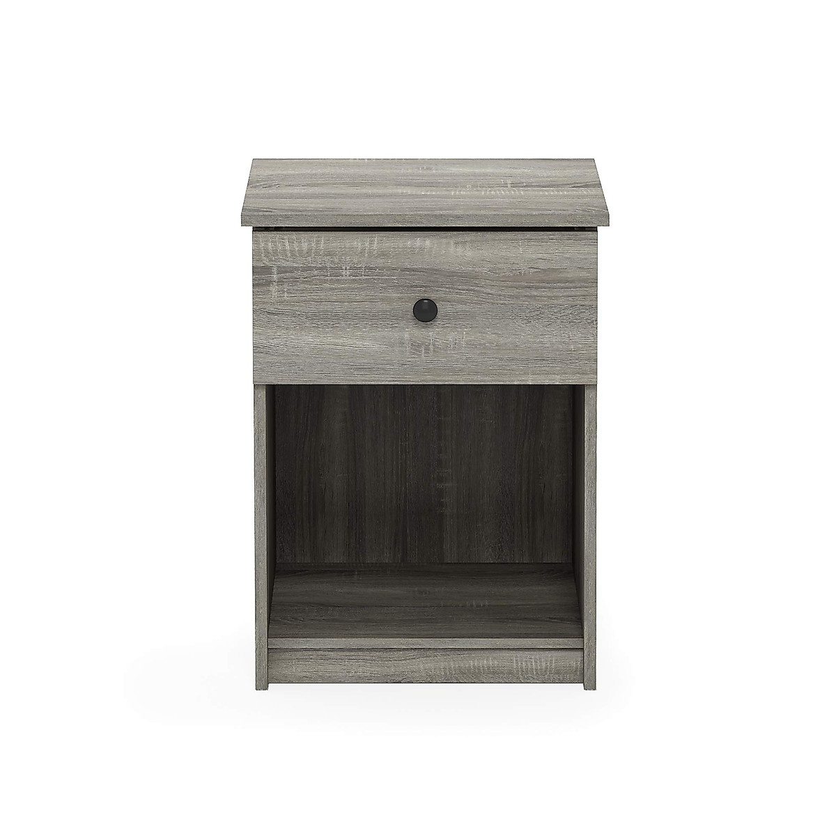 Furinno 219153GYW Lucca Nightstand, 2-Pack, French Oak Grey