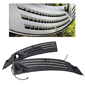 7BLACKSMITHS Windshield Wiper Cowl Cover Panel Compatible With 2004-2008 Ford F150 Outer Wiper Cowl Vent Grille Front Left & Right 2Pcs 4L3Z-15022A69-AA & 4L3Z-15022A68-BA