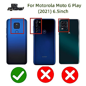 Funayama USB Charging Port Replacement for Moto G Play 2021 XT2093 XT2093-4 USB-C Charging Port, Microphone incl Repair Tools