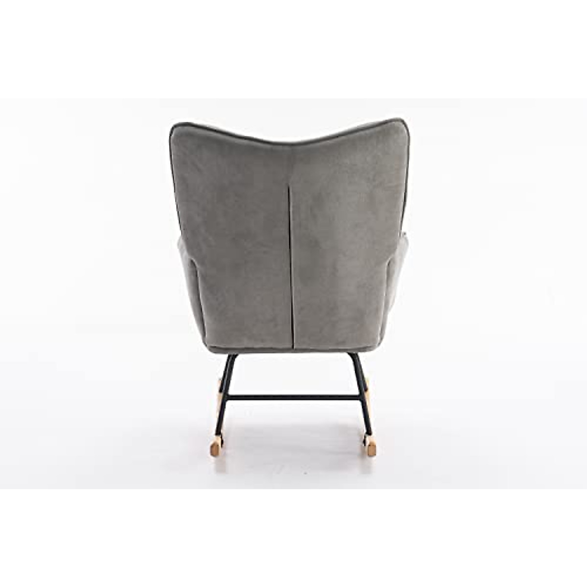 Devion Furniture Shaman Rocking Chair, Wood,Gray 26D x 31W x 37H in