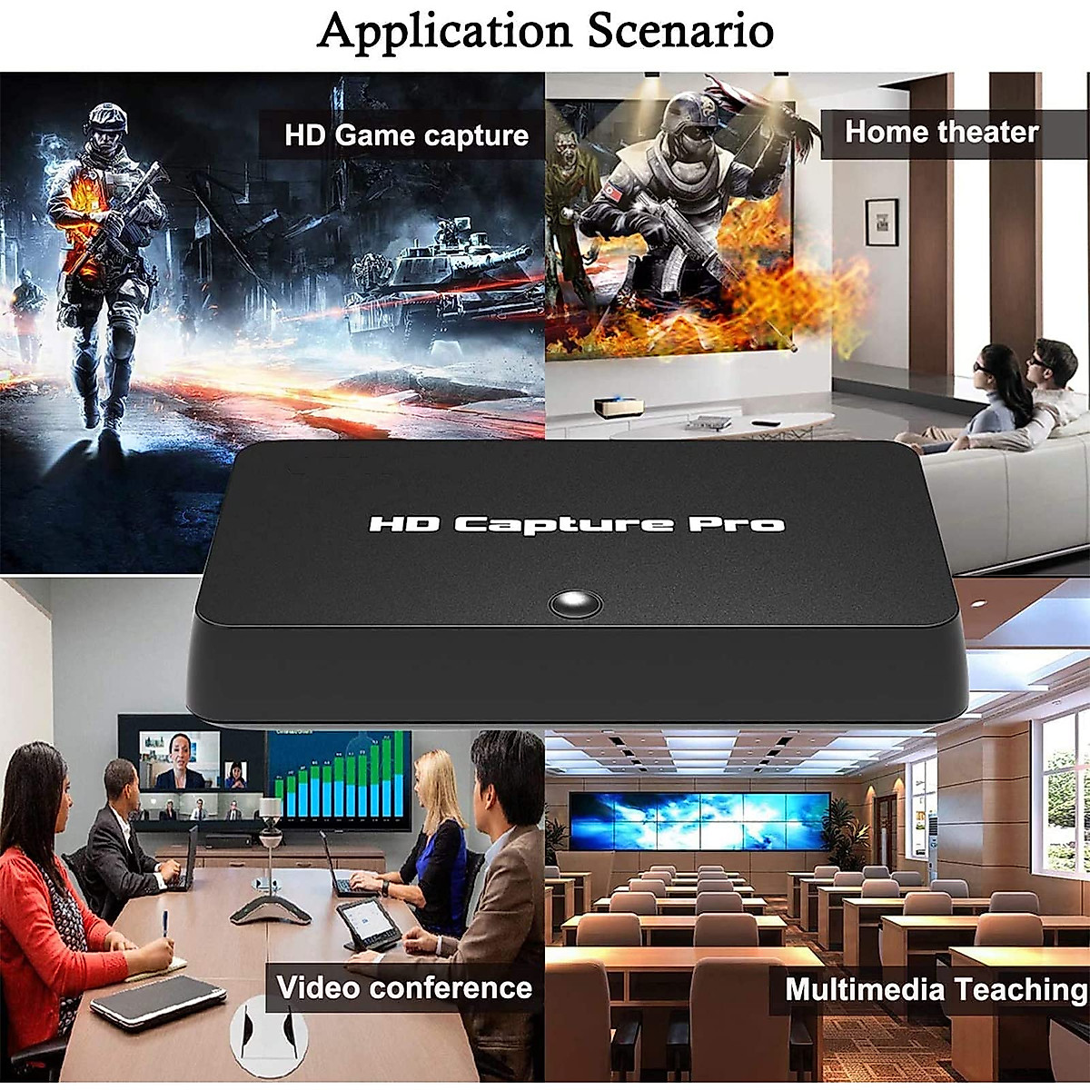 Ezcap295 1080P Game Capture Card via HDMI/Ypbpr/AV Input with Schedule Recording/Remote Control Compatible with Nintendo Switch PS4 and PS3, Xbox one, N64, Blu-Ray