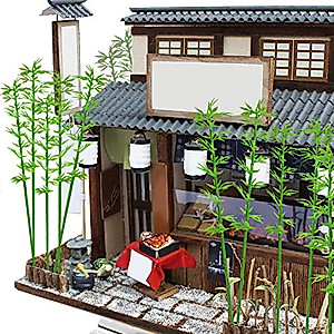 WINOMO Model Bamboo Trees Miniature Landscape Bamboo Trees Scale 1:75, Pack of 100 (Green)