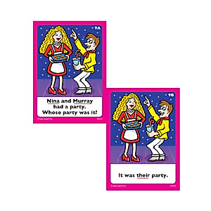 Super Duper Publications | Using His, Her, & Their Fun Deck Flash Cards | Educational Learning Resource for Children
