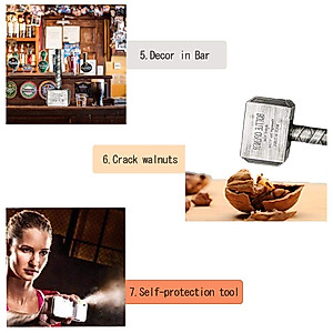 Nidavellir 2-Pack Magnetic Hammer Shaped Beer Opener and Glove Keychain Bottle Opener, Beer Gifts Bottle Opener for Men, Husband, Dad, Grandpa, Boyfriend