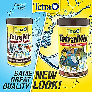 Tetra TetraMin Tropical Flakes 3.53 Ounces, Nutritionally Balanced Fish Food, Model Number: 16204